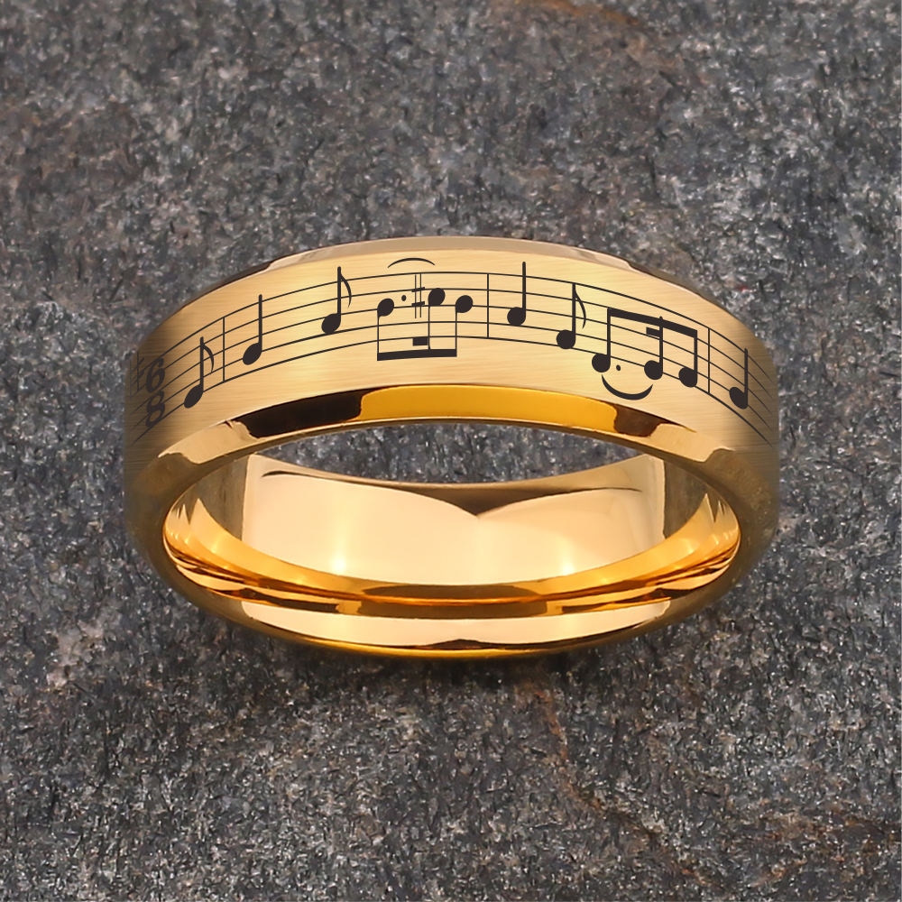 Music Notes Ring 🎼 Today 60% Off ⏰ Personalize It Free – Pure Faith Gifts